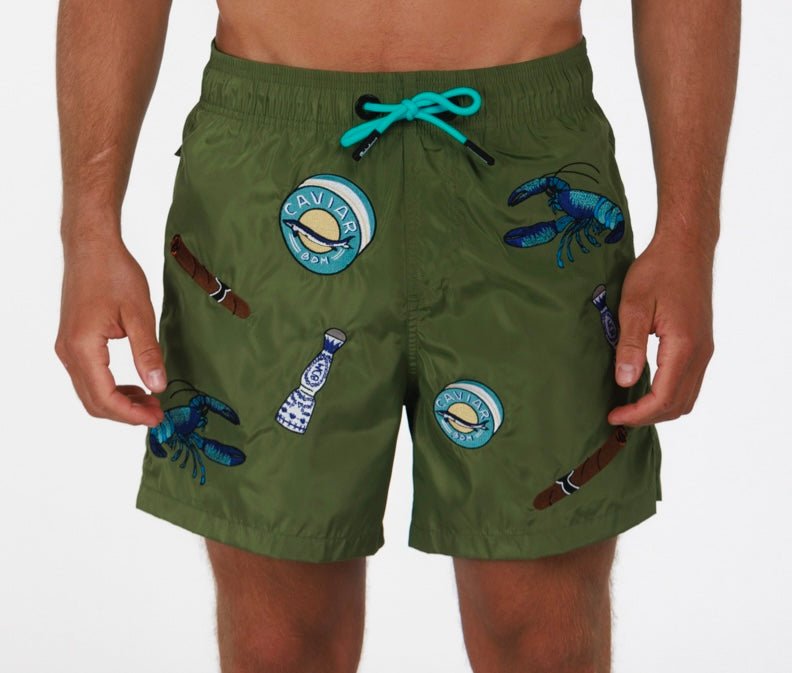 CIGARE X AZUL | Mens Swimwear MILITARY GREEN – BAIN DE MER USA I Luxury ...