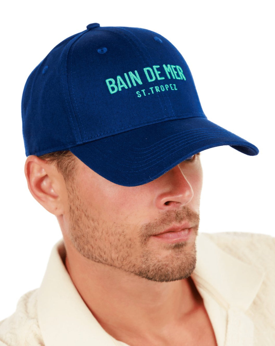 Blue BDM Cap | Luxury Accessories – BAIN DE MER USA I Luxury Swimwear ...